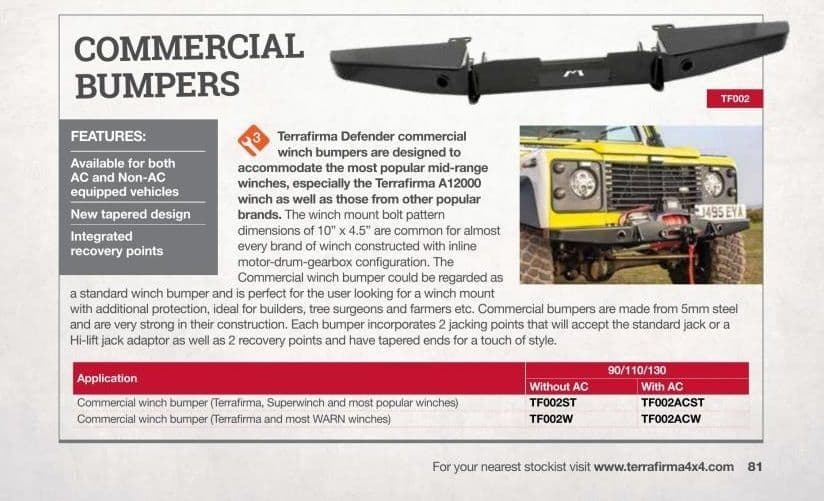 Commercial Bumpers