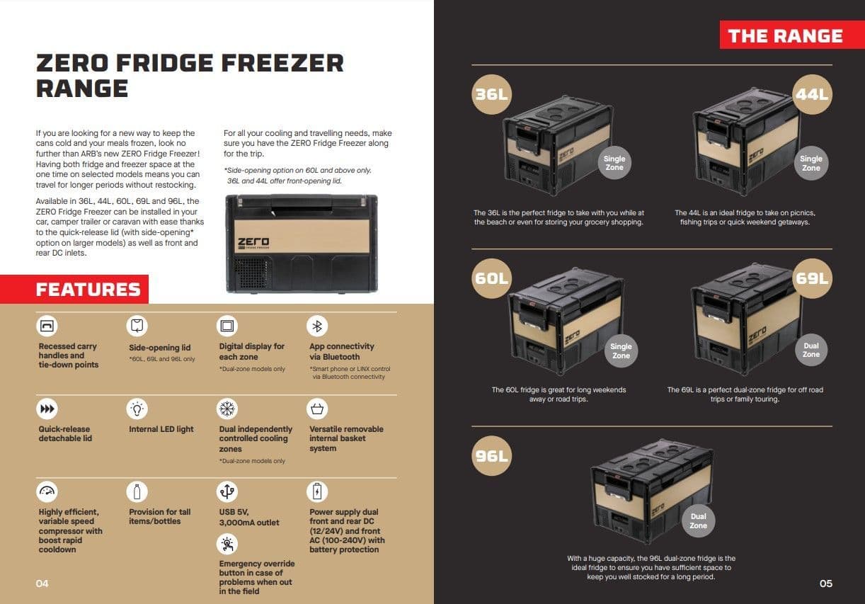 ARB Zero Fridge Freezer Range