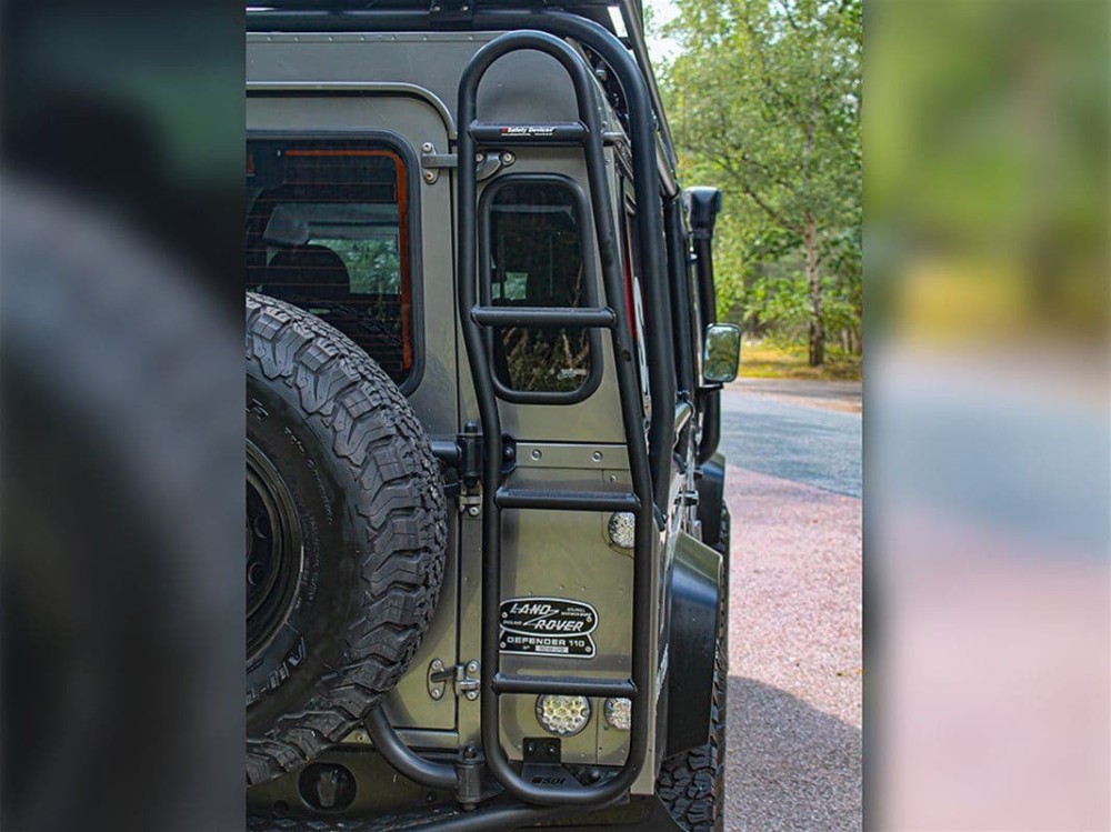 DA3285 Safety Devices Defender 90 110 Roof Access Ladder RHS Black