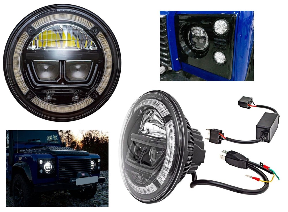 DA3462 Defender Plug & Play Lynx Halo - LED Sealed Beam Headlights - Pair