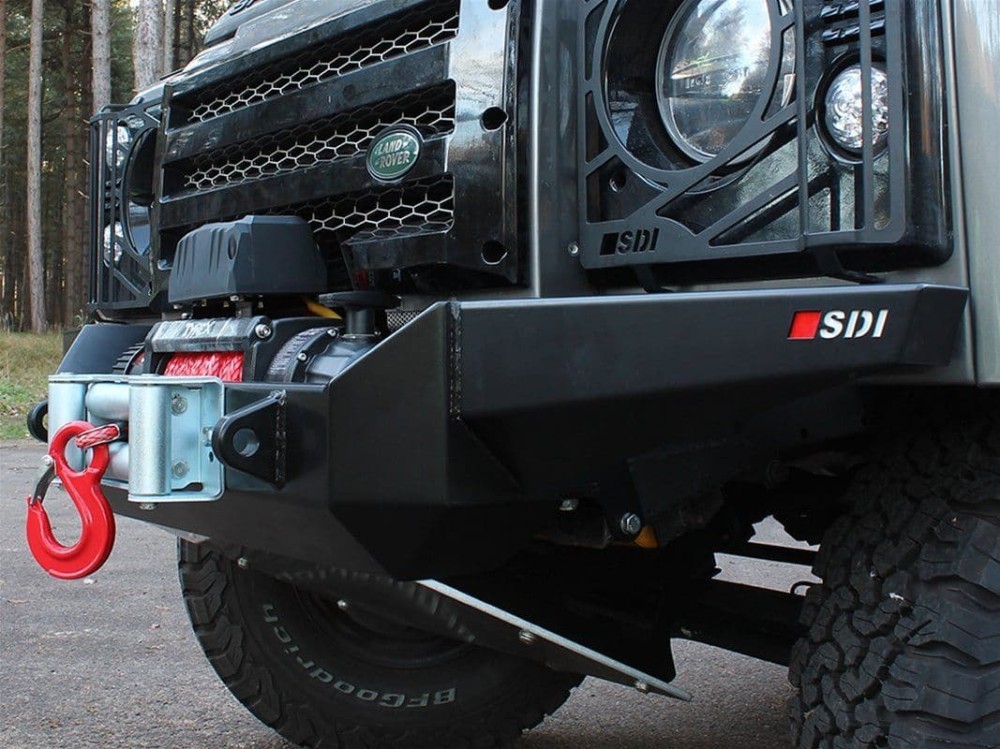 DA3803 Safety Devices Defender Stepped Winch Front Bumper