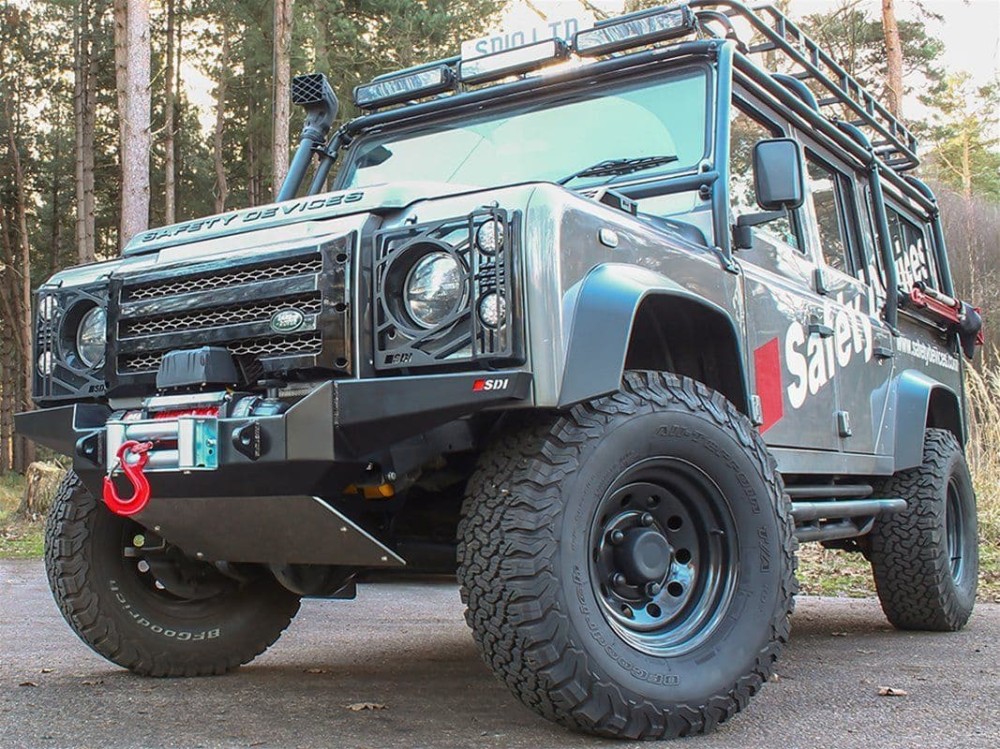 DA3803 Safety Devices Defender Stepped Winch Front Bumper
