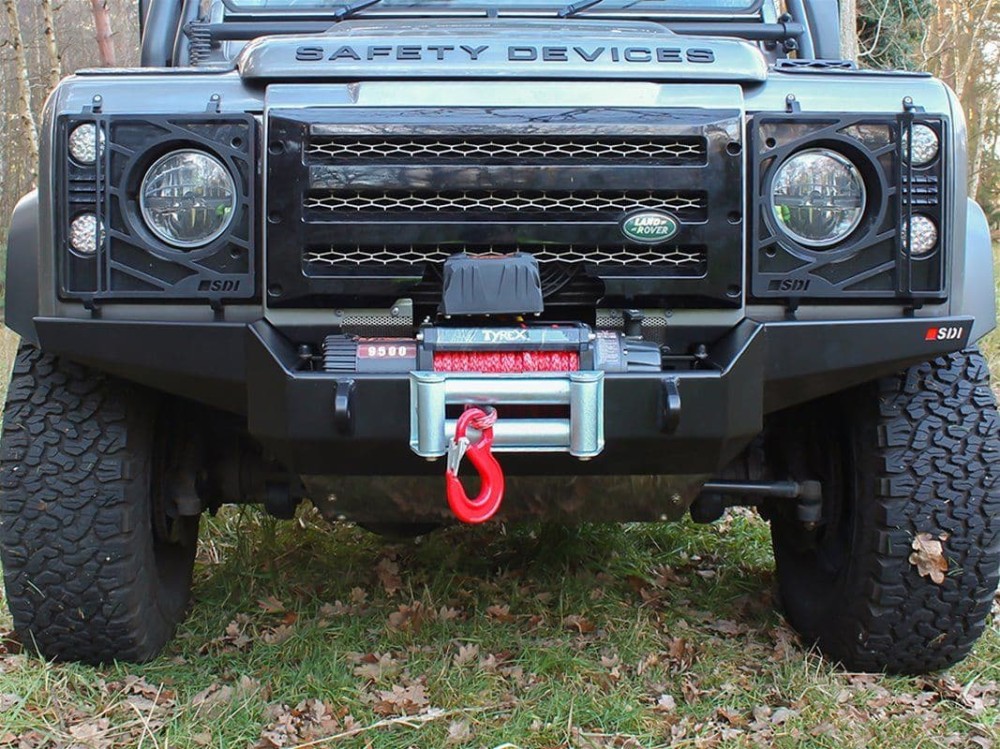 DA3803 Safety Devices Defender Stepped Winch Front Bumper