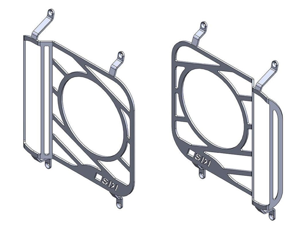 DA3806 Defender Front Light Guards Round Style