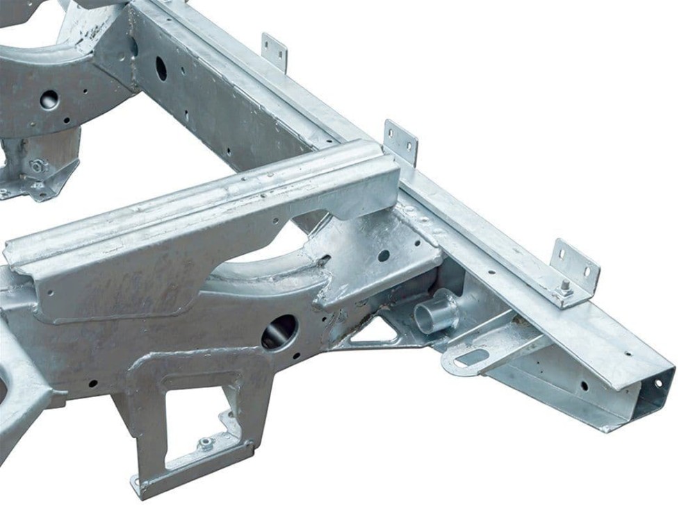 KVD001010-M Galvanised Adaptor Chassis Blank With Threaded Plates For ...