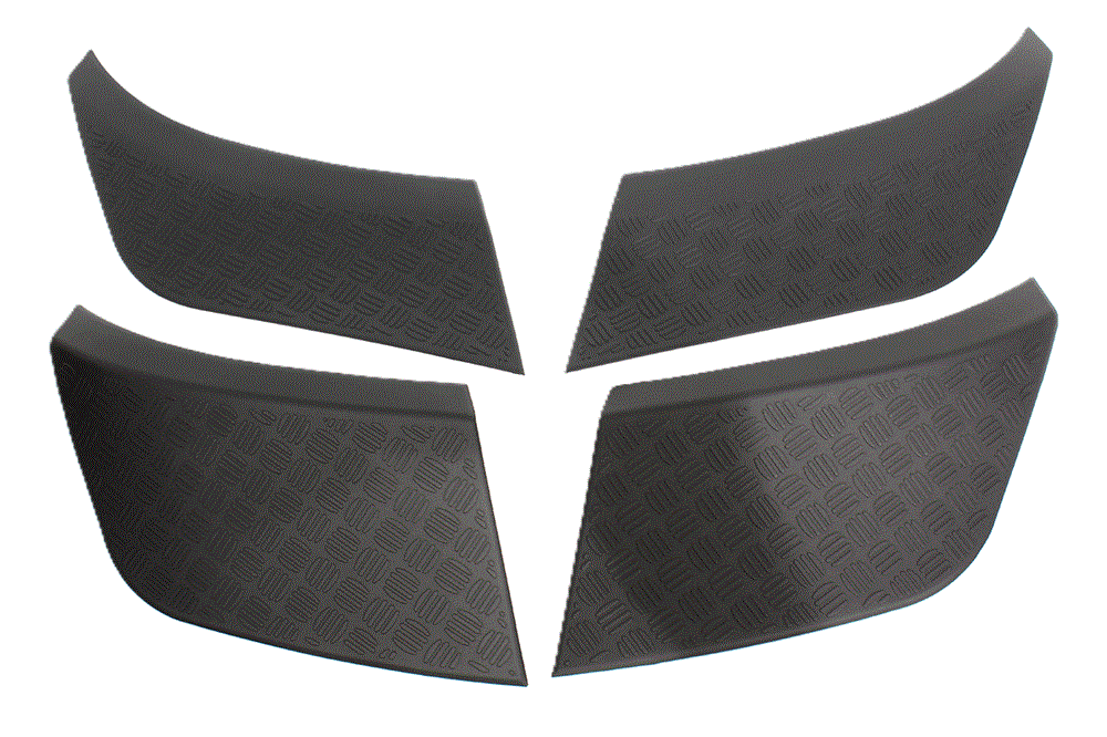 New Defender 110 2020 Onwards Wheel Arch Protectors Plastic Chequer ...