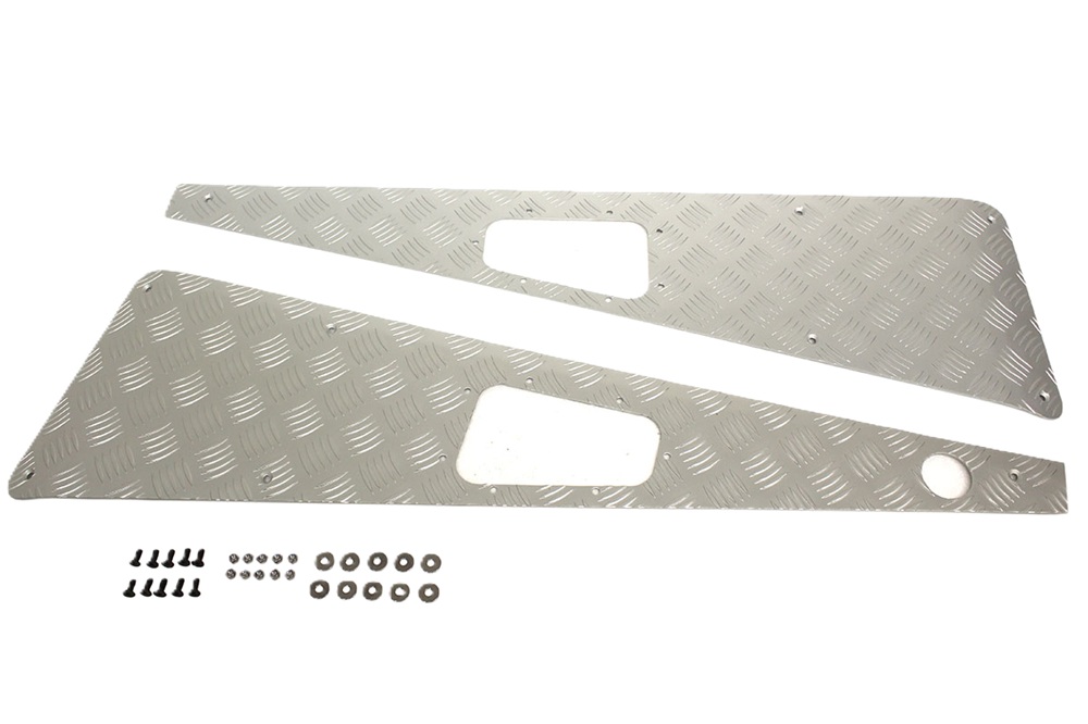 Defender 83-07 Premium Wing Tops R/H Aerial Hole Silver - TF8229