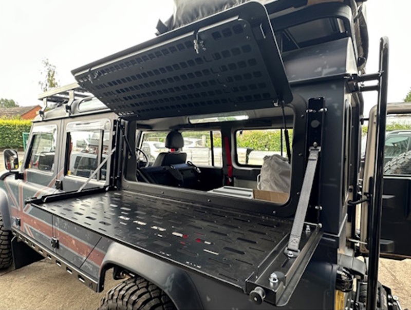 TF979 Terrafirma Defender Alloy Flip Up Side Window doesnt include drop down shelf