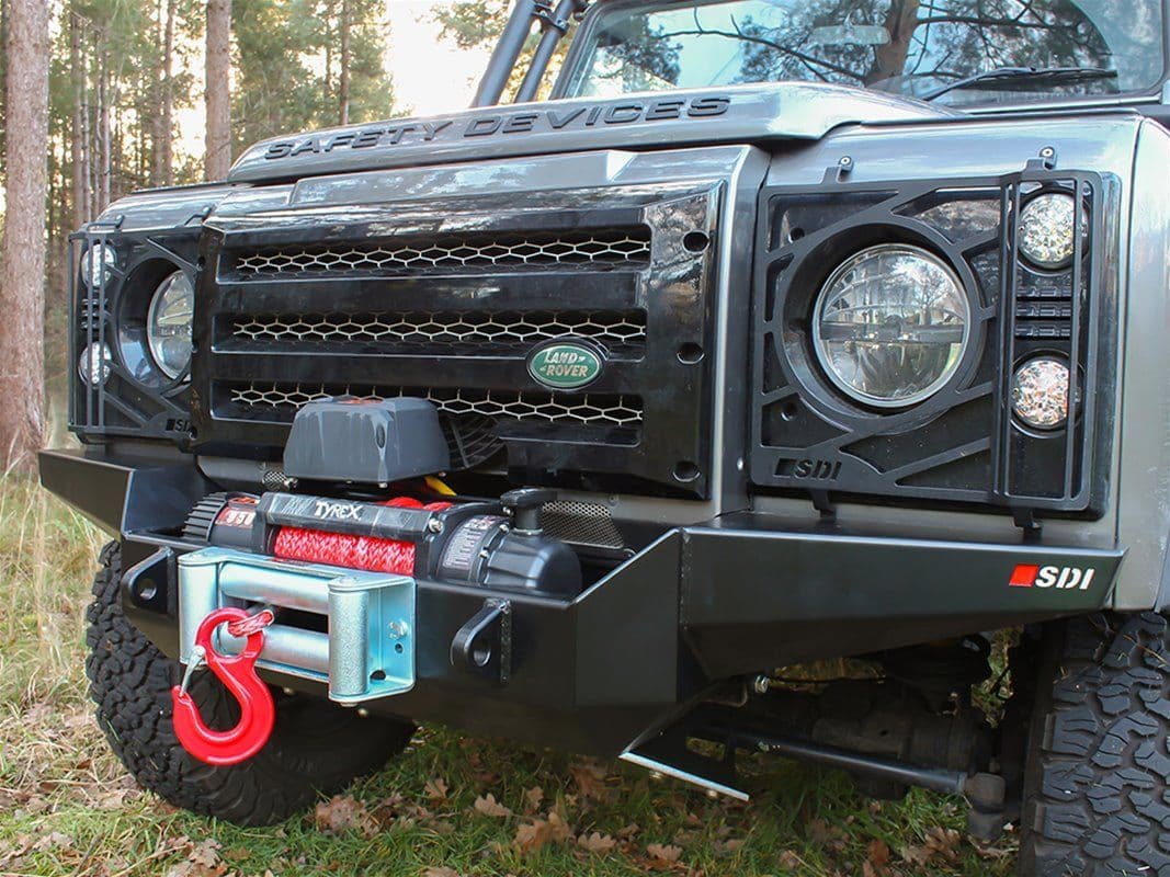 DA3803 Safety Devices Defender Stepped Winch Front Bumper