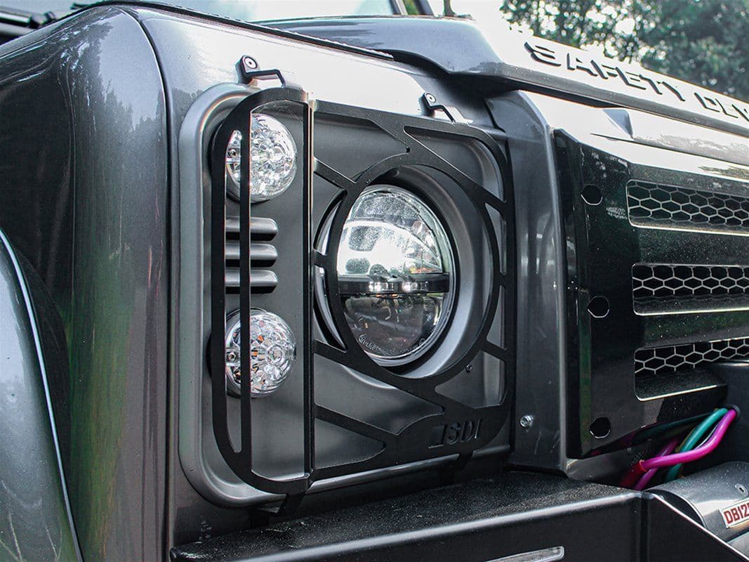 DA3806 Defender Front Light Guards Round Style
