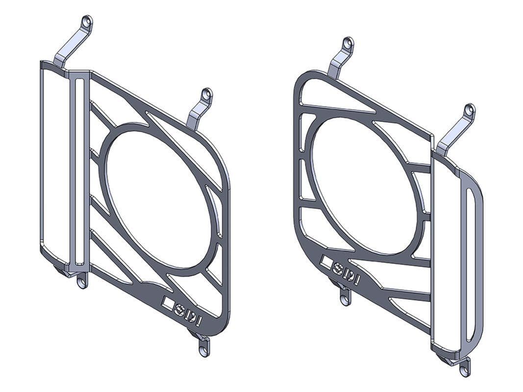 DA3806 Defender Front Light Guards Round Style