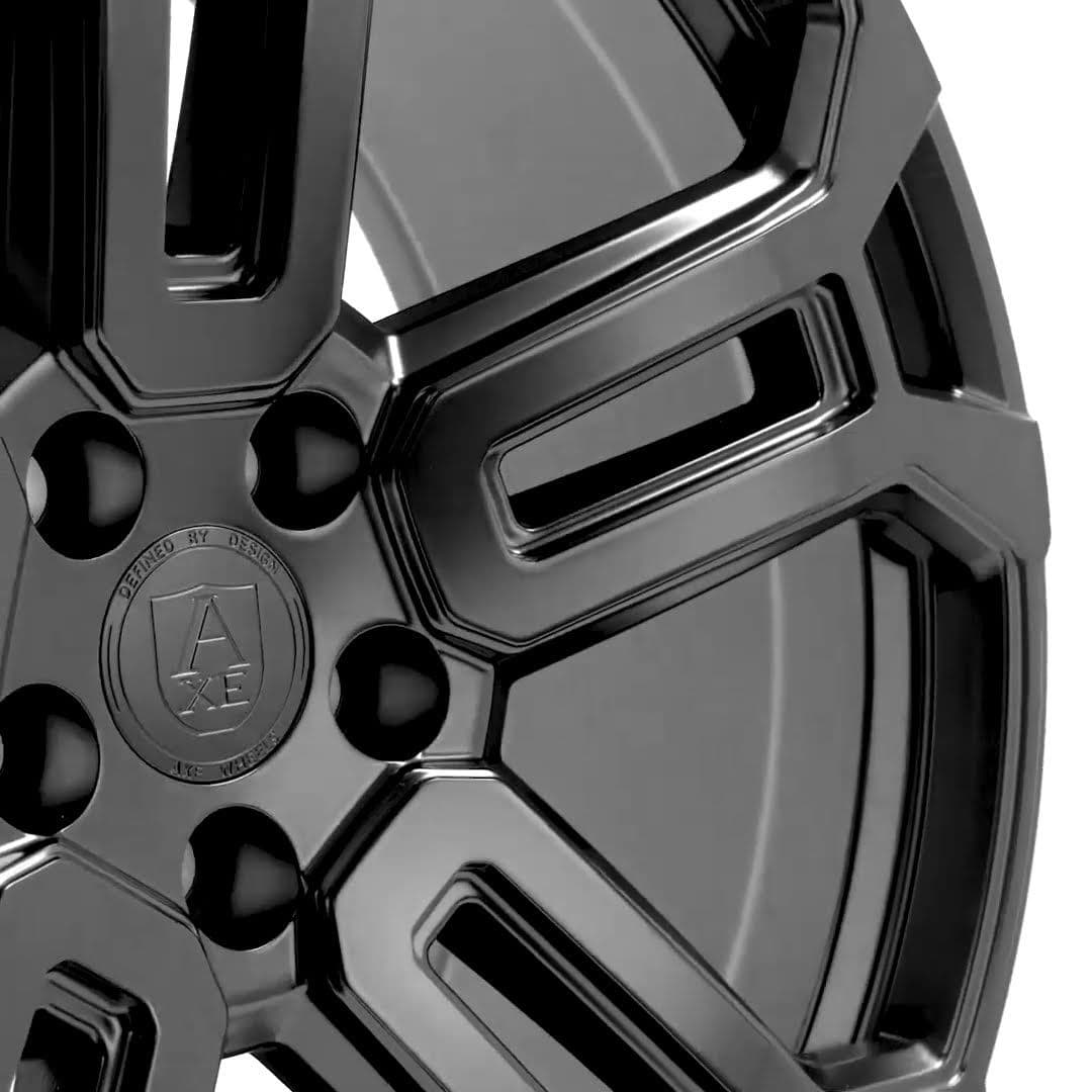 New Defender AXE 10 x 22 Alloy Wheels Satin Black Set of 5 - EX36