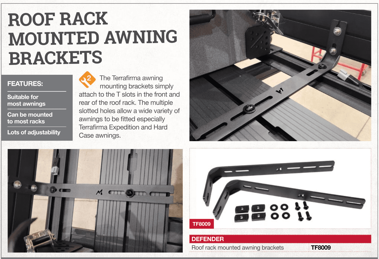 Terrafirma Awning Mounting brackets - TF8009