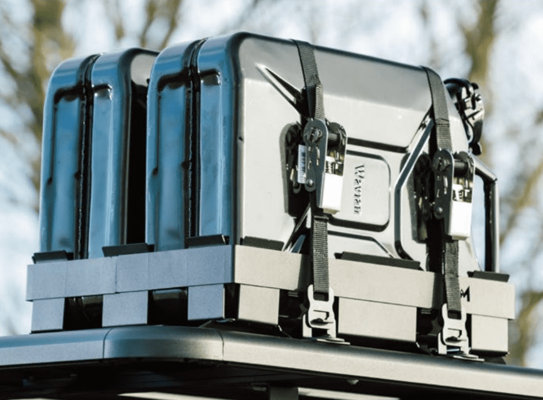 Terrafirma Double Jerry can Holder Roof Rack - TF8008