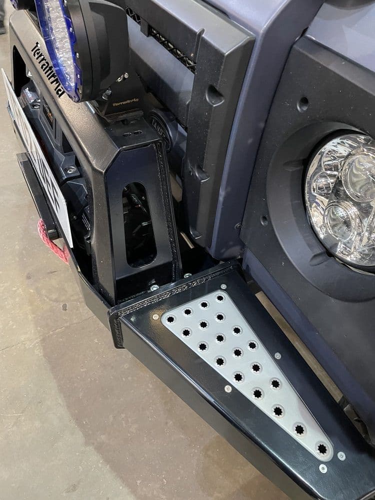 TF0025 Terrafirma Defender Tred Winch Bumper with Winch Protection for ...