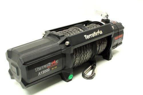 TF3301 Terrafirma A12000 12000lb 12v winch with synthetic rope & wireless remote control