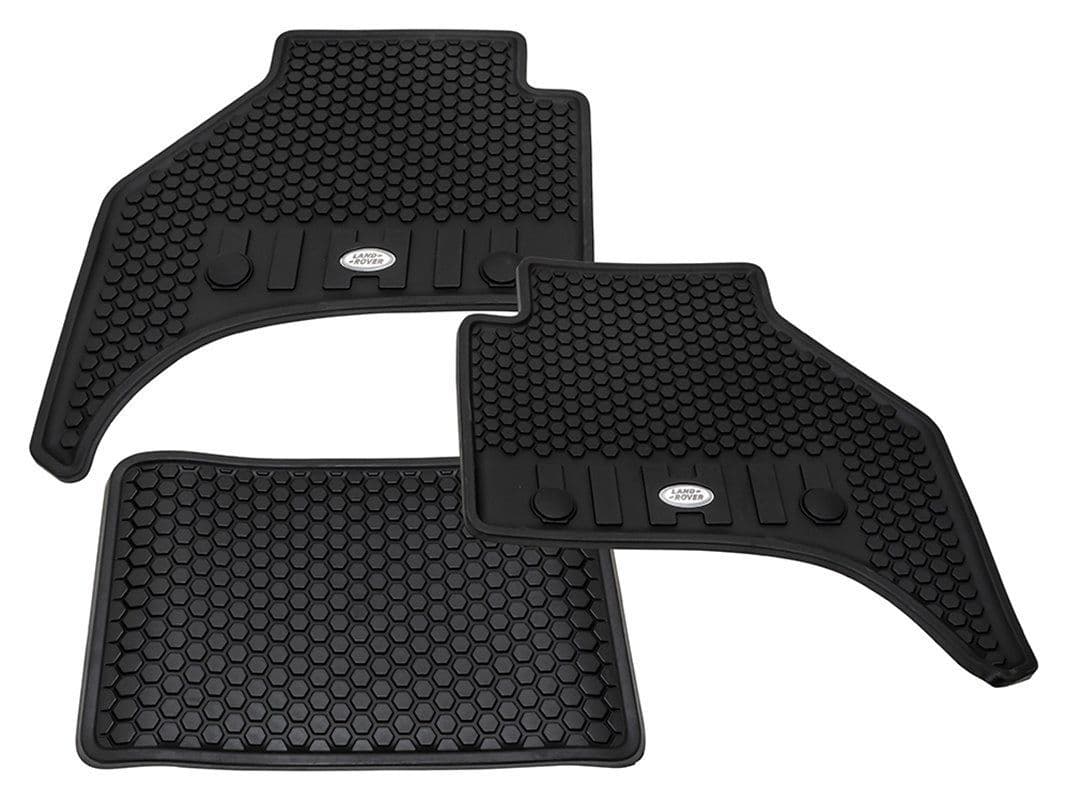 VPLES0666 New Defender 110 5 Seat Genuine Deep Sided Rubber Floor Mat Set