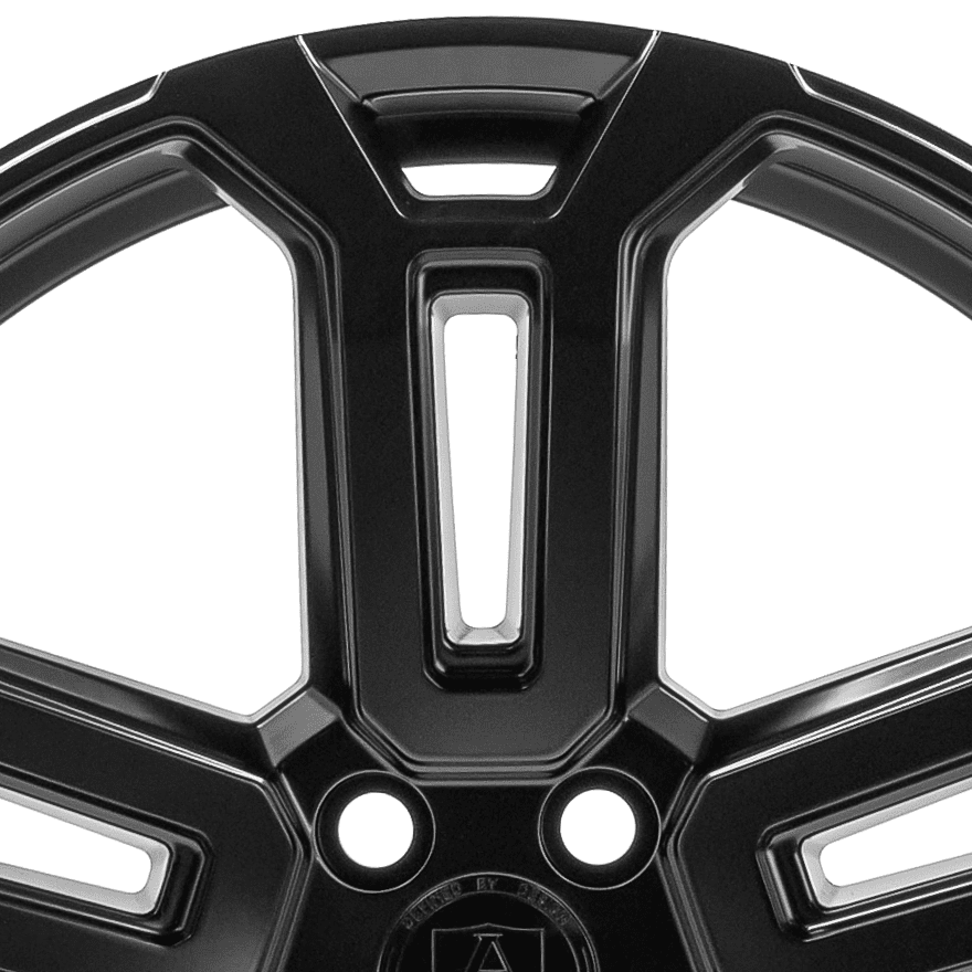 New Defender AXE 10 x 22 Alloy Wheels Satin Black Set of 5 - EX36