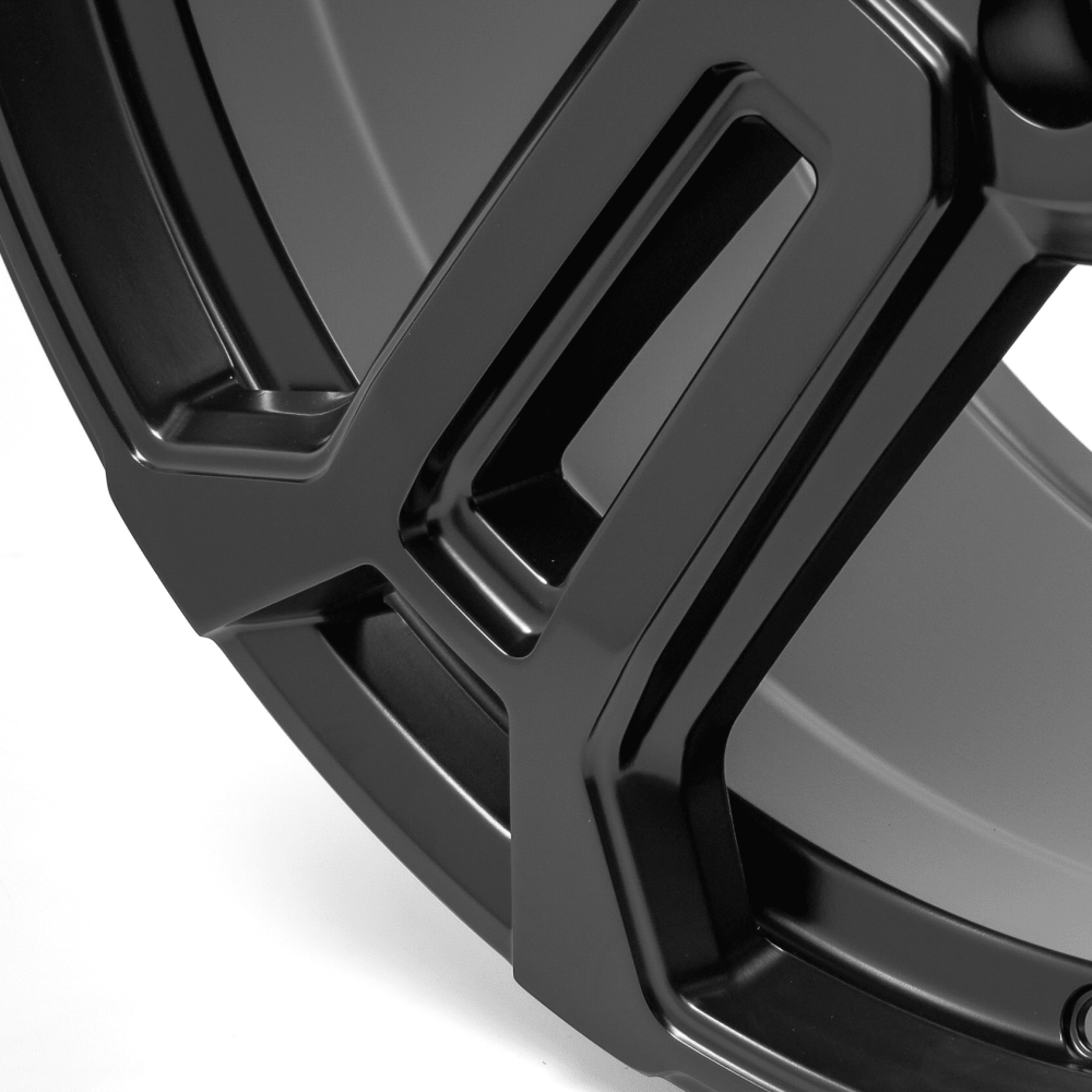 New Defender AXE 10 x 22 Alloy Wheels Satin Black Set of 5 - EX36