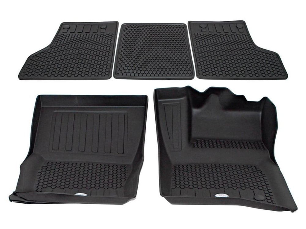 VPLES0665 New Defender 90 Genuine Deep Sided Rubber Floor Mat Set